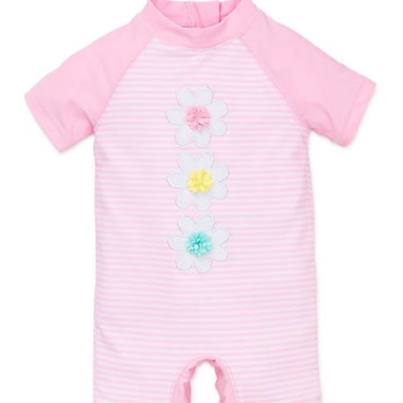 Little Me | Swim | Little Me Daisy Rashguard Swimsuit | Poshmark